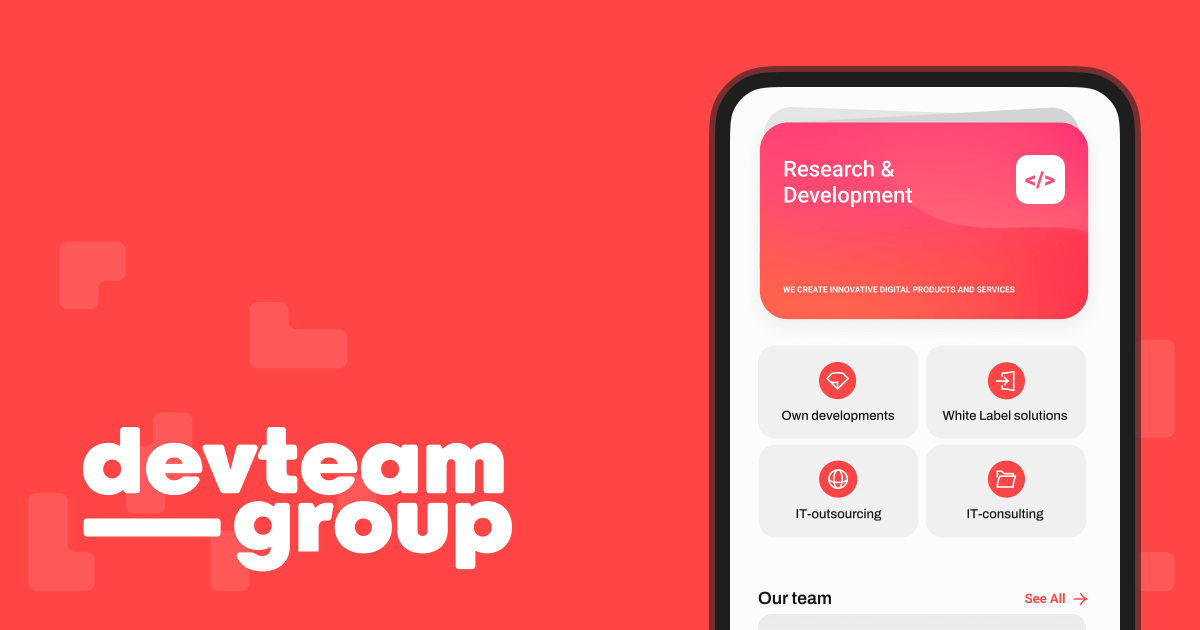 DevTeam Group - IT product development from ideas to launch